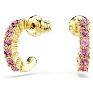 SWAROVSKI Mini Hoop Earrings - Pink