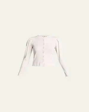 AMO Puff-sleeve Cardigan