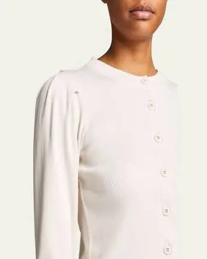 AMO Puff-sleeve Cardigan