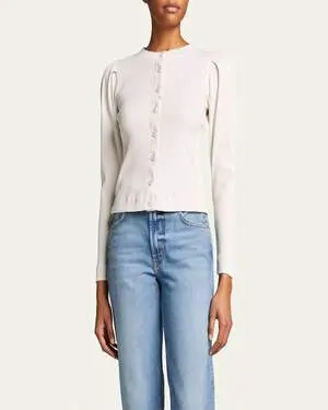 AMO Puff-sleeve Cardigan