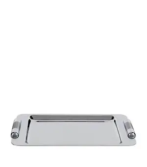 ZODIAC Cylinder Chrome Tray - Silver