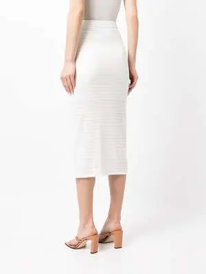 GOODIOUS Ribbed Knit Maxi Skirt