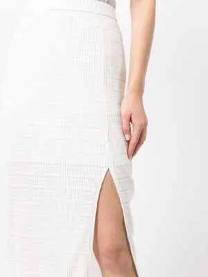 GOODIOUS Ribbed Knit Maxi Skirt