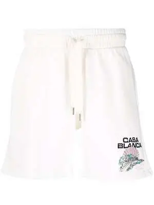 Casablanca Embroidered Logo Sweat Shorts