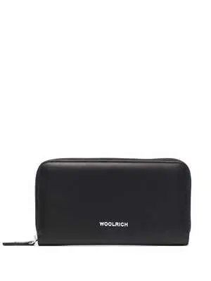 Woolrich Logo-print Zip-around Wallet - Black