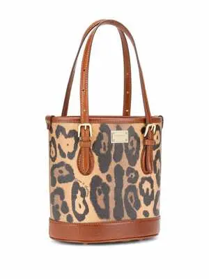 Dolce & Gabbana Small Leopard-print Bucket Bag