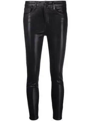 L'Agence Coated Skinny Trousers
