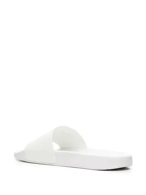 Polo Ralph Lauren Logo-print Slides - White