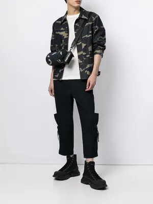 PORTS V Camouflage Print Denim Jacket