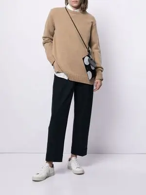 PORTS V Turn-up Hem Trousers