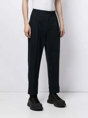 PORTS V Turn-up Hem Trousers