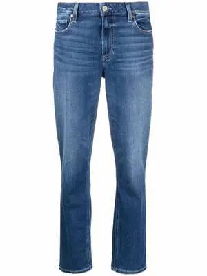 Paige Cropped Straight-leg Jeans