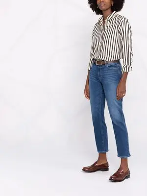 Paige Cropped Straight-leg Jeans