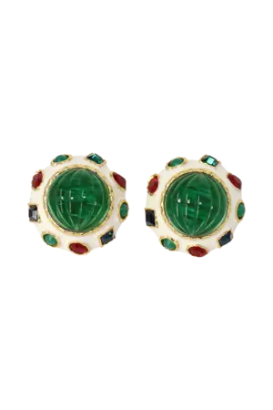 Kenneth Jay Lane Round Earrings