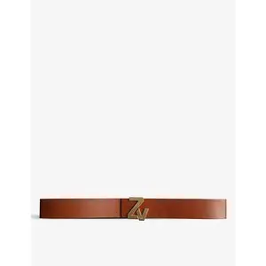 Zadig&Voltaire Zv Initiale Leather Belt - Tan