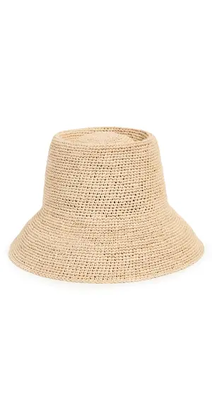 Janessa Leoné Felix Straw Bucket Hat - Natural