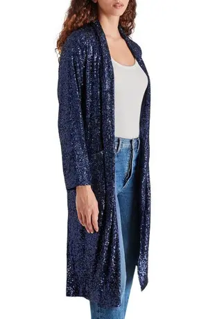 Steve Madden Show Stopper Sequin Duster Jacket