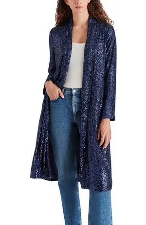 Steve Madden Show Stopper Sequin Duster Jacket