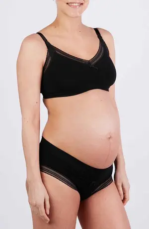 CACHE COEUR Milk Seamless Low Waist Maternity Slip - Black