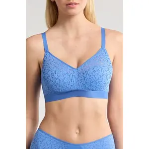 Chantelle Norah Supportive Wireless Bra - Antoniette Blue-0p2