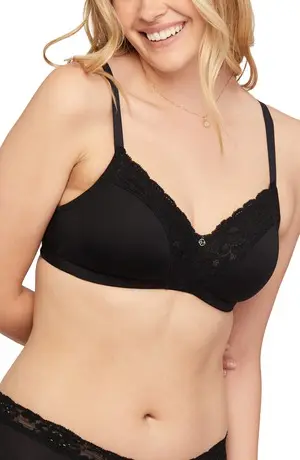 MONTELLE INTIMATES Dream Wireless T-shirt Bra Black
