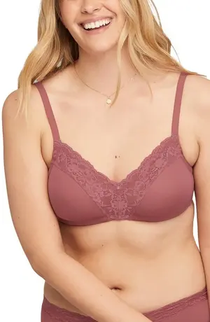 MONTELLE INTIMATES Dream Wireless T-shirt Bra Mesa Rose