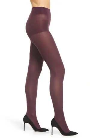 Hue Super Opaque Tights Deep Burgundy