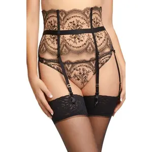 DITA VON TEESE Severine Suspender Belt - Black