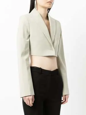 Off-White Single-breasted Cropped Blazer