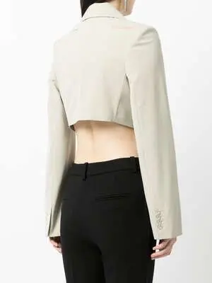 Off-White Single-breasted Cropped Blazer