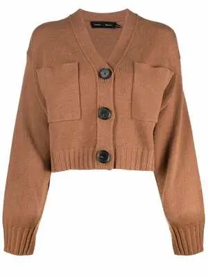 Proenza Schouler Upcycled Cashmere Cardigan - Brown