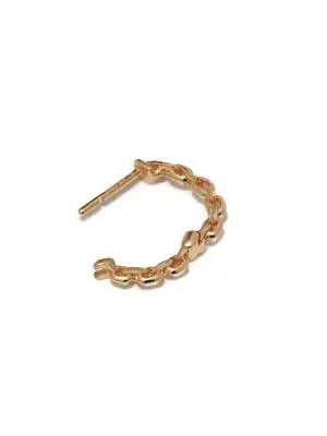 Lizzie Mandler 18kt Yellow Mini Chain Single Huggie Earring