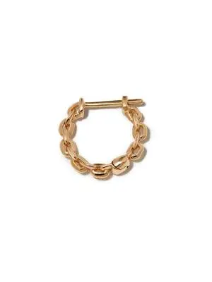 Lizzie Mandler 18kt Yellow Mini Chain Single Huggie Earring