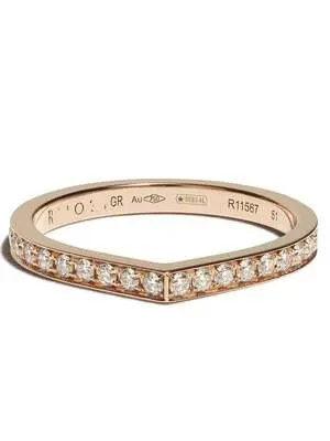 REPOSSI 18ct Rg Dia 1 Row Rng