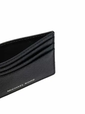 Michael Kors Logo-print Leather Card Wallet