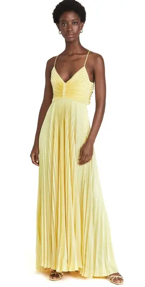 A.L.C. A.L.C. Aries Dress Lemon Meringue Lemon Meringue
