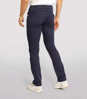 Jacob Cohen Stretch-cotton Slim Trousers - Navy