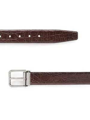 Dolce & Gabbana Buckled Leather Belt - Brown