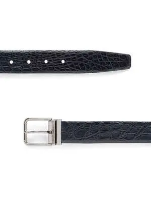 Dolce & Gabbana Buckled Leather Belt - Blue