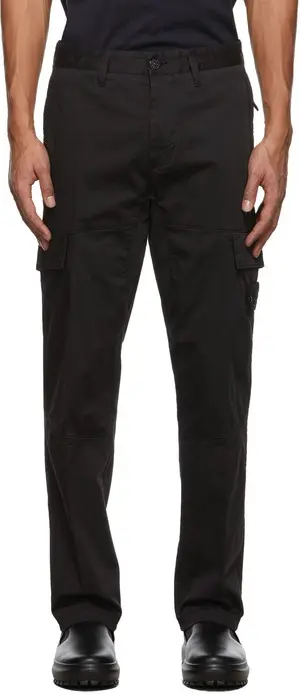 Stone Island Stone Island Black Cargo Pants V0029 Black