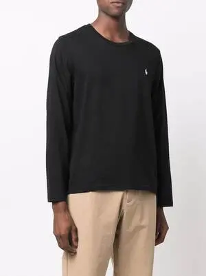Polo Ralph Lauren Logo-embroidered T-shirt - Black