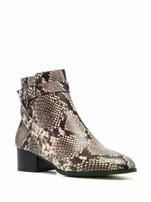 Michael Kors Python-print Ankle Boots