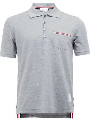 Thom Browne Pique Pocket Polo 055 Light Grey