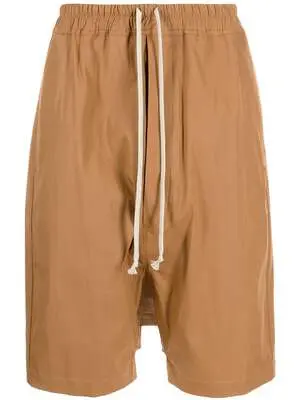 Rick Owens Pod Drop-crotch Track Shorts