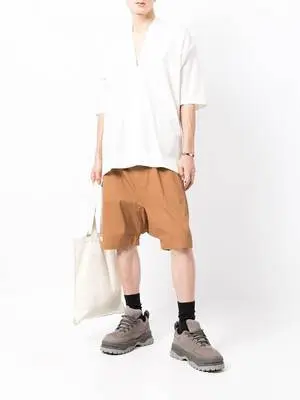 Rick Owens Pod Drop-crotch Track Shorts