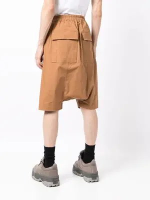 Rick Owens Pod Drop-crotch Track Shorts