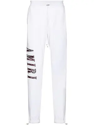 Amiri Paisley-logo Cotton Track Pants