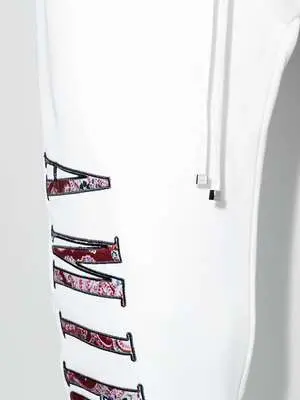 Amiri Paisley-logo Cotton Track Pants