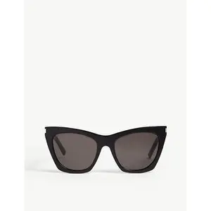 Saint Laurent Sl214 Kate Cat-eye Sunglasses - Black