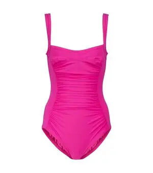 KARLA COLLETTO Karla Colletto Drapped One Piece Swimsuit Pink